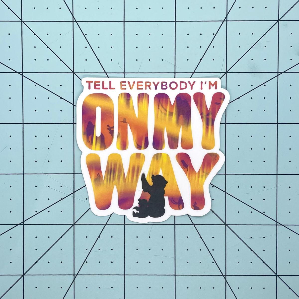 On My Way Sticker – Crafts by Tessa